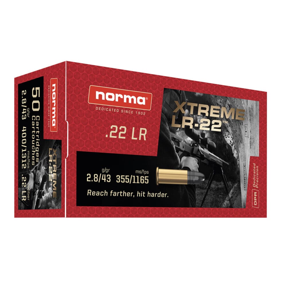 .22LR XTREME Long Range 22 43 gr 50 QTY | Norma USA