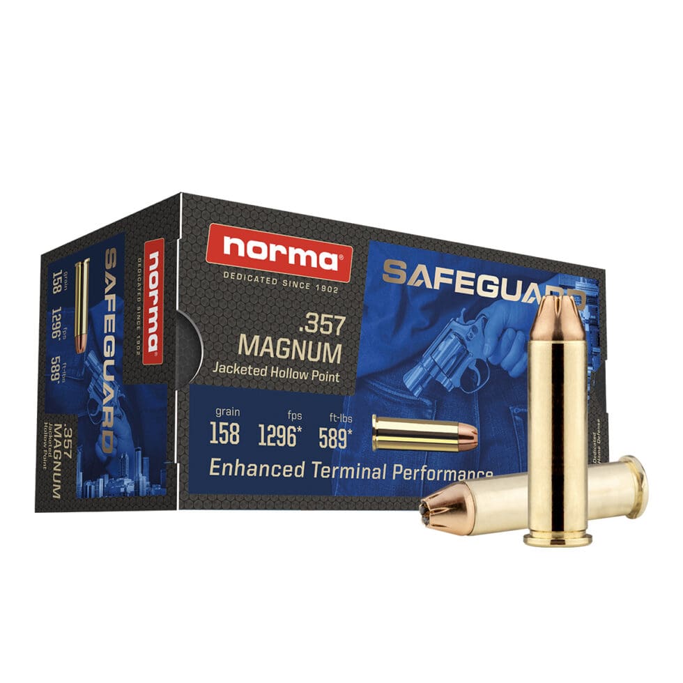 .357 Magnum Safeguard JHP 158 gr 50 QTY | Norma USA